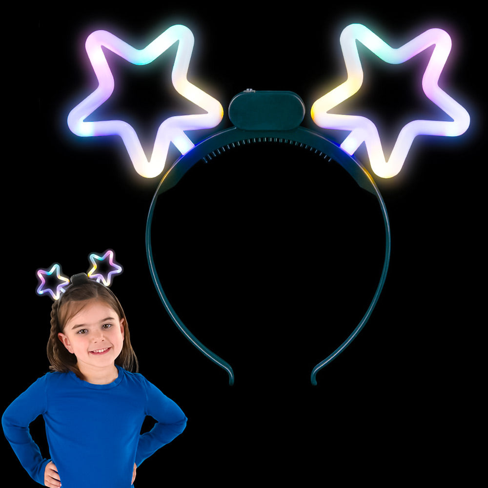 Light Up Neon Bright Star Headband (EACH)