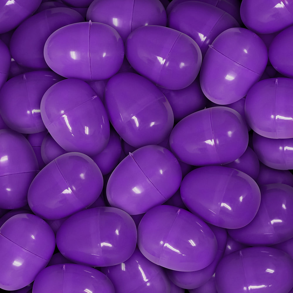 Empty Plastic Easter Eggs - Purple 2-1/3" (1000 PACK)