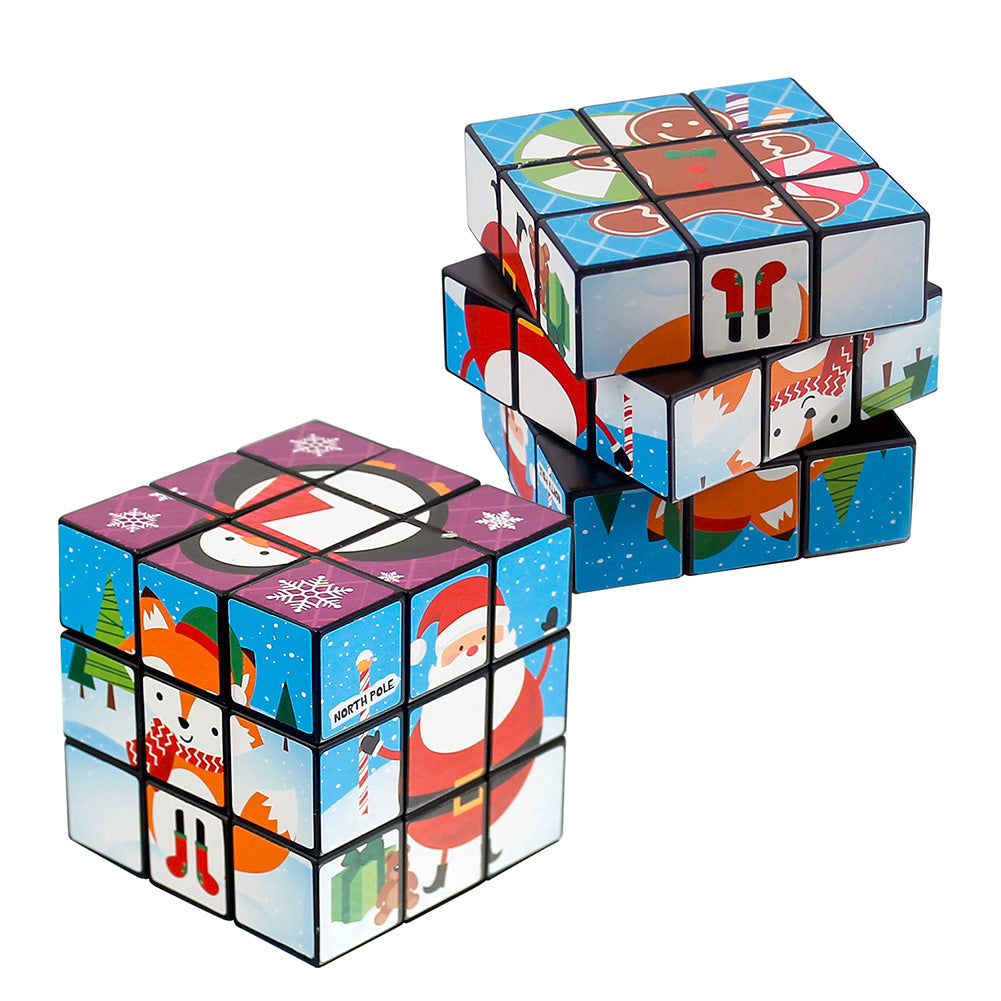 2" Christmas Puzzle Cubes