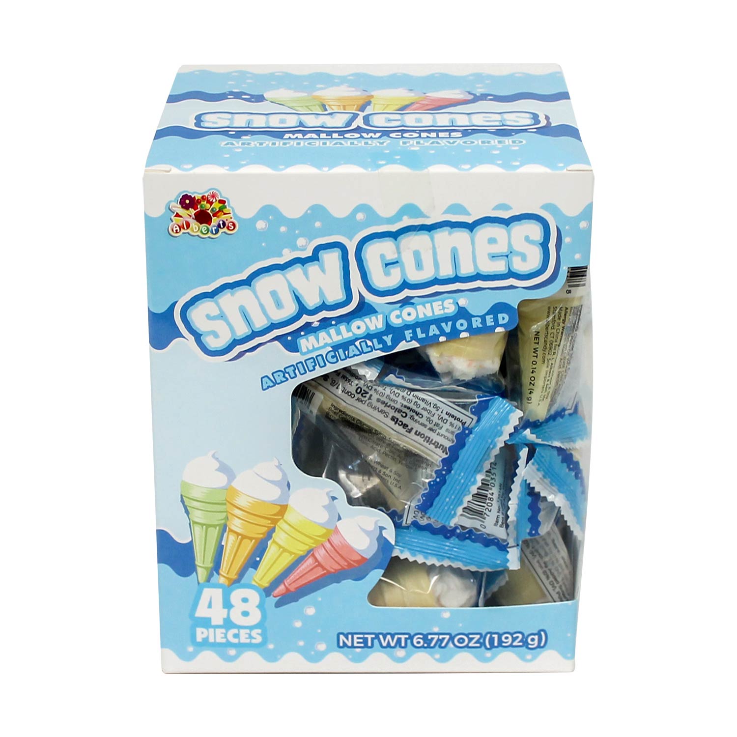Snow Cones Mallow Cones 48 Pieces