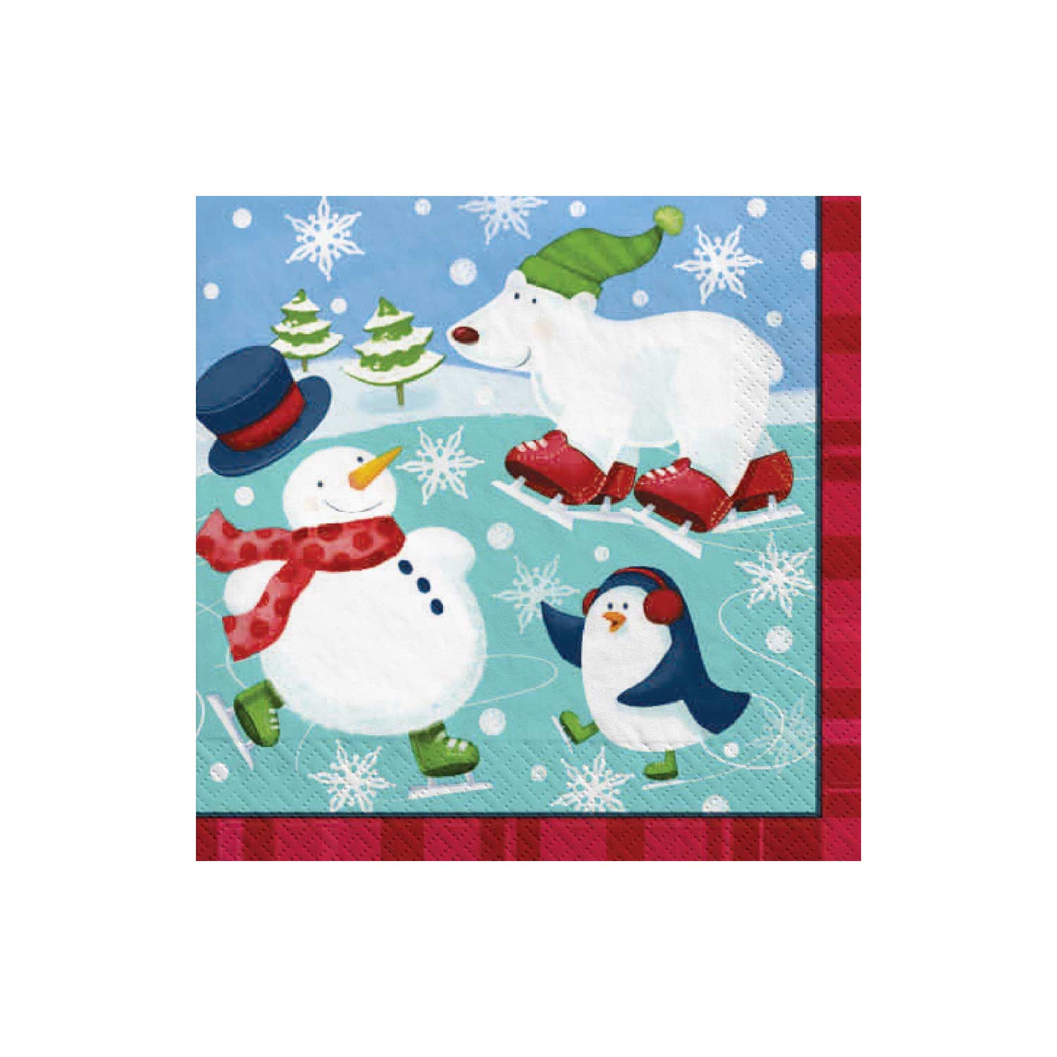 Holiday Fun Beverage Napkins 16 Pack