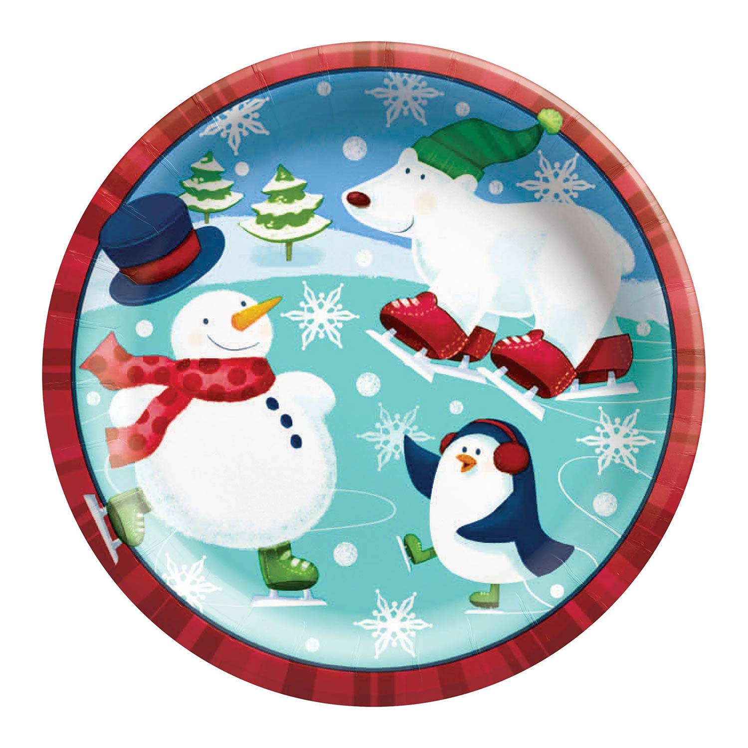 8.5" Holiday Fun Paper Plates 8 Pack