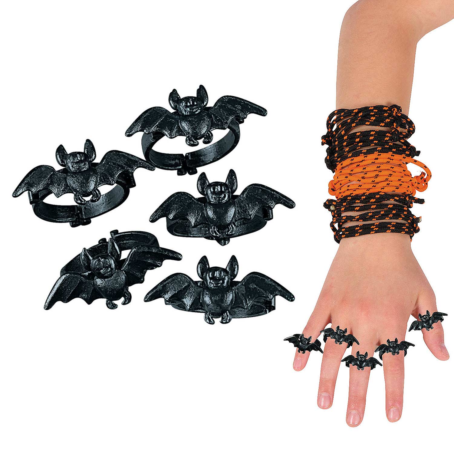 Bat Rings 1" (144 PACK)