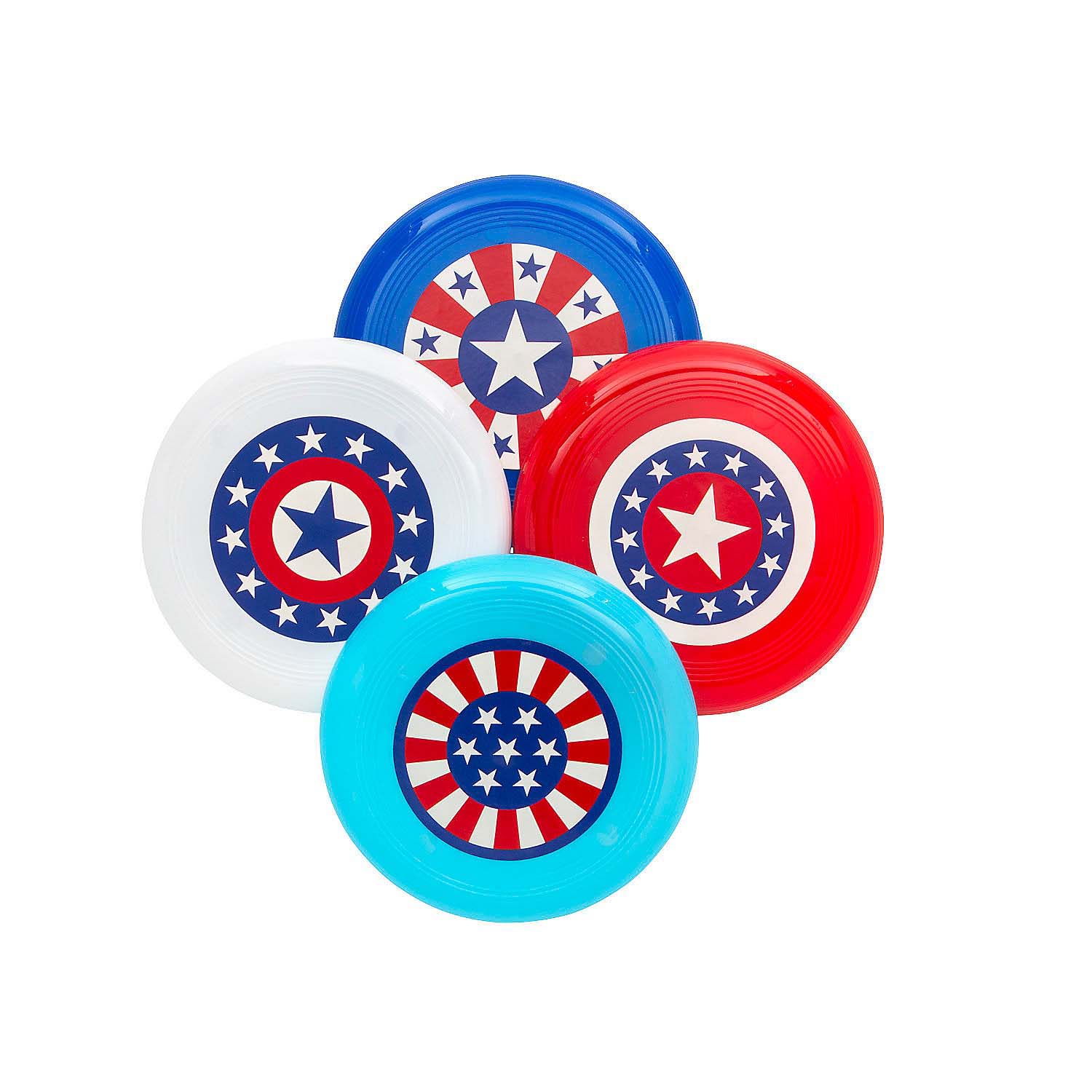 Bulk Mini Patriotic Flying Disc Assortment 3.25" (72 PACK)