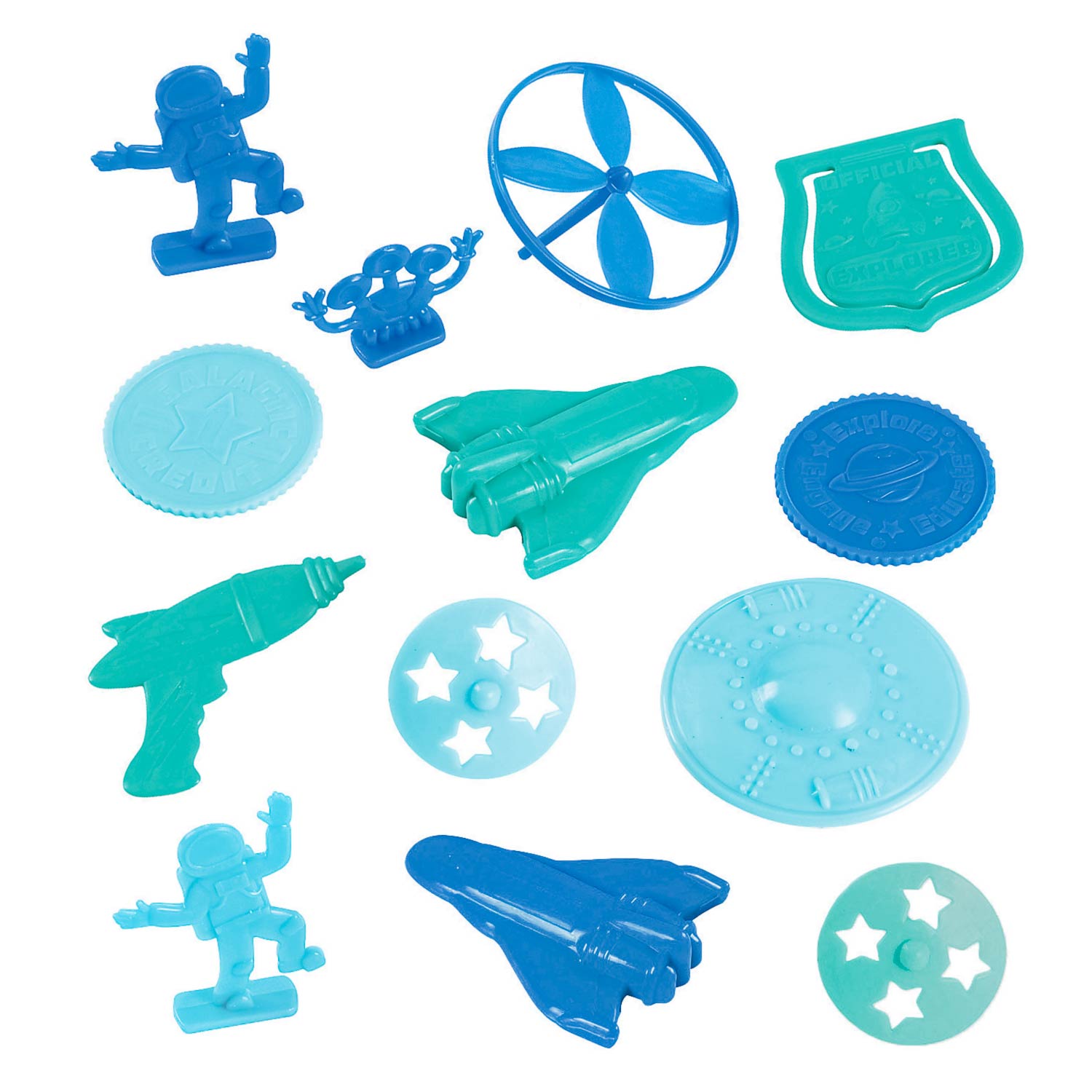 Plastic Space Toy Assortment 2" (100 PACK)