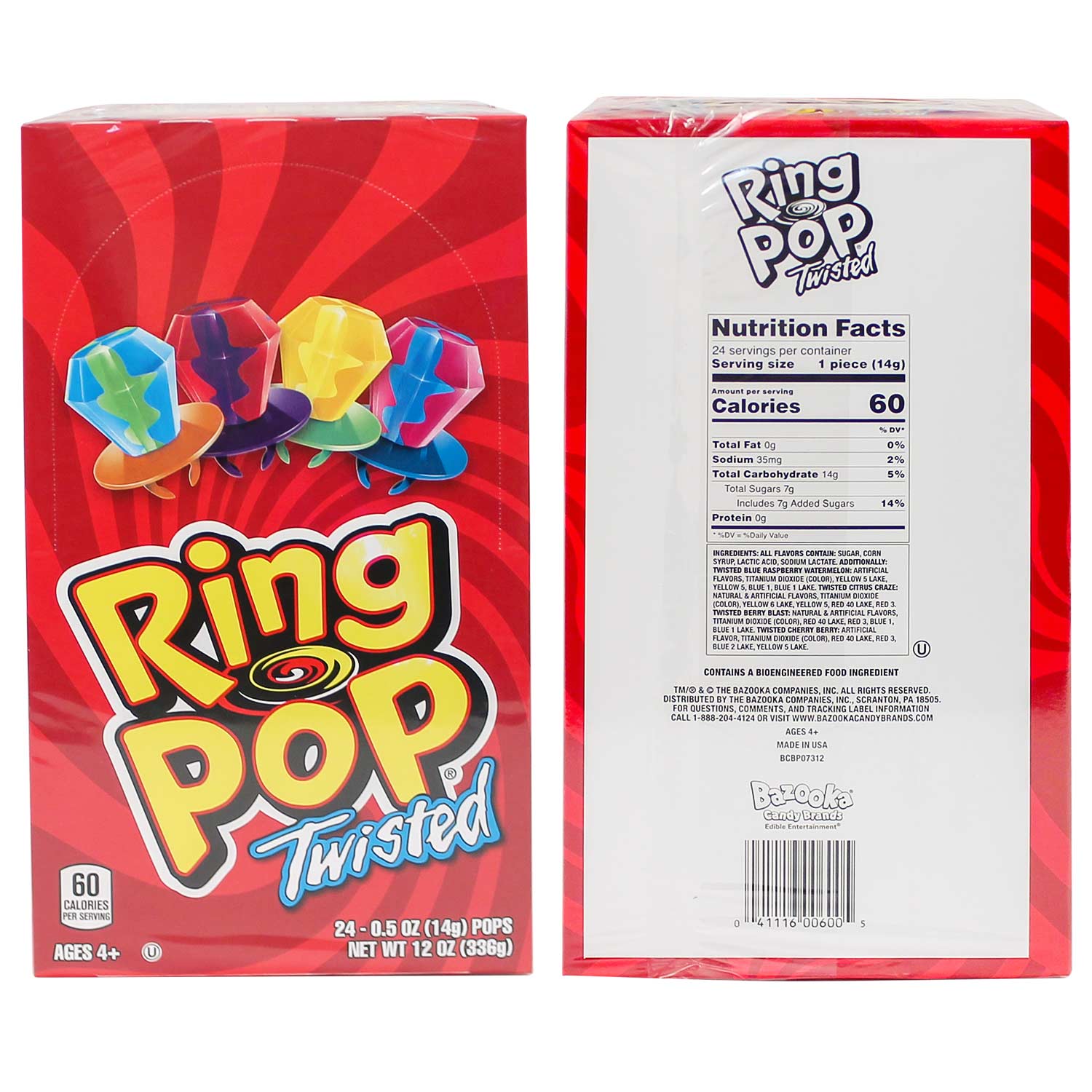 Ring Pops - Twisted (24 PACK)