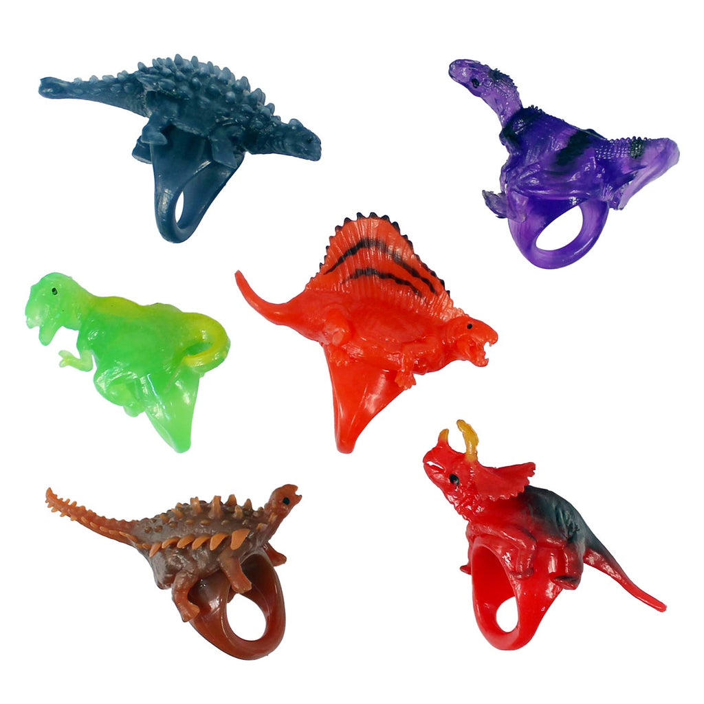Jumbo Dinosaur Ring Assortment 2" - 3" (100 PACK)