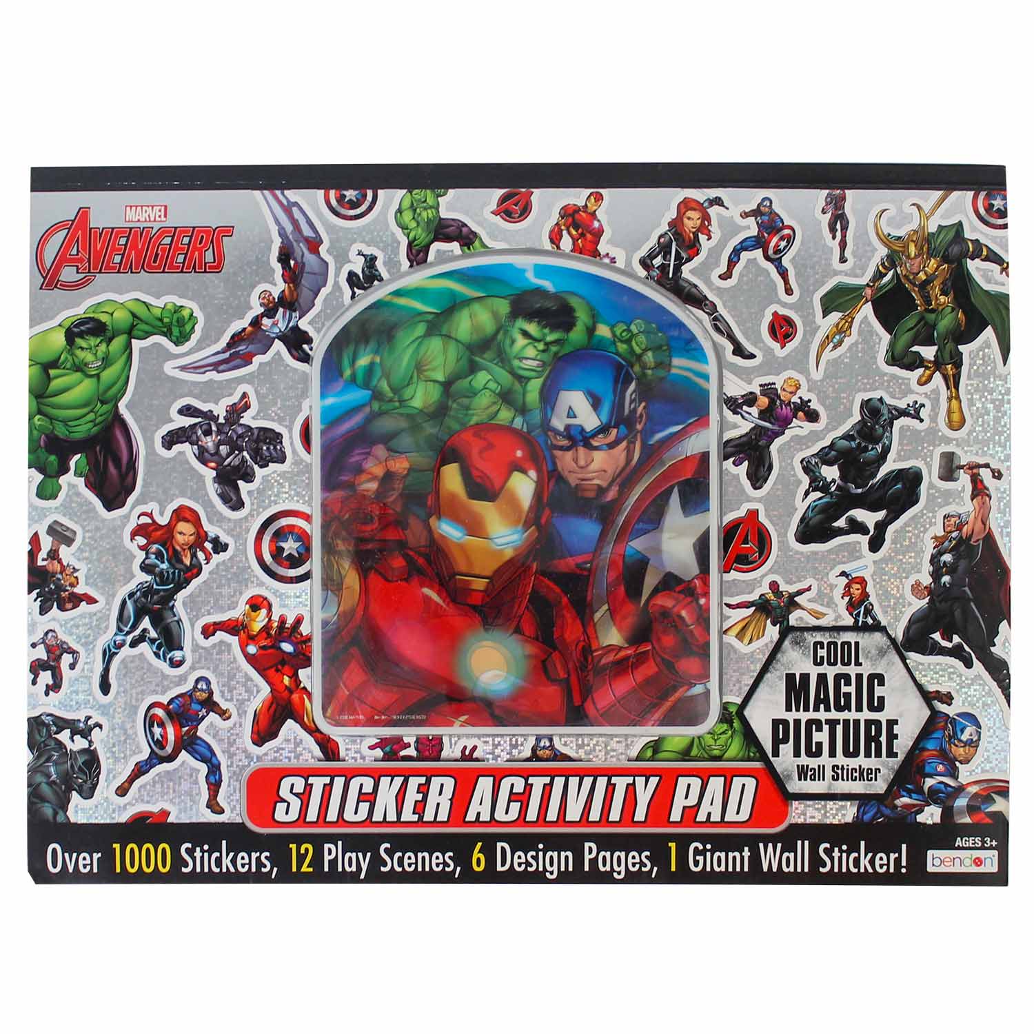 Marvel Avengers Sticker Activity Pad 10" x 14" (EACH)