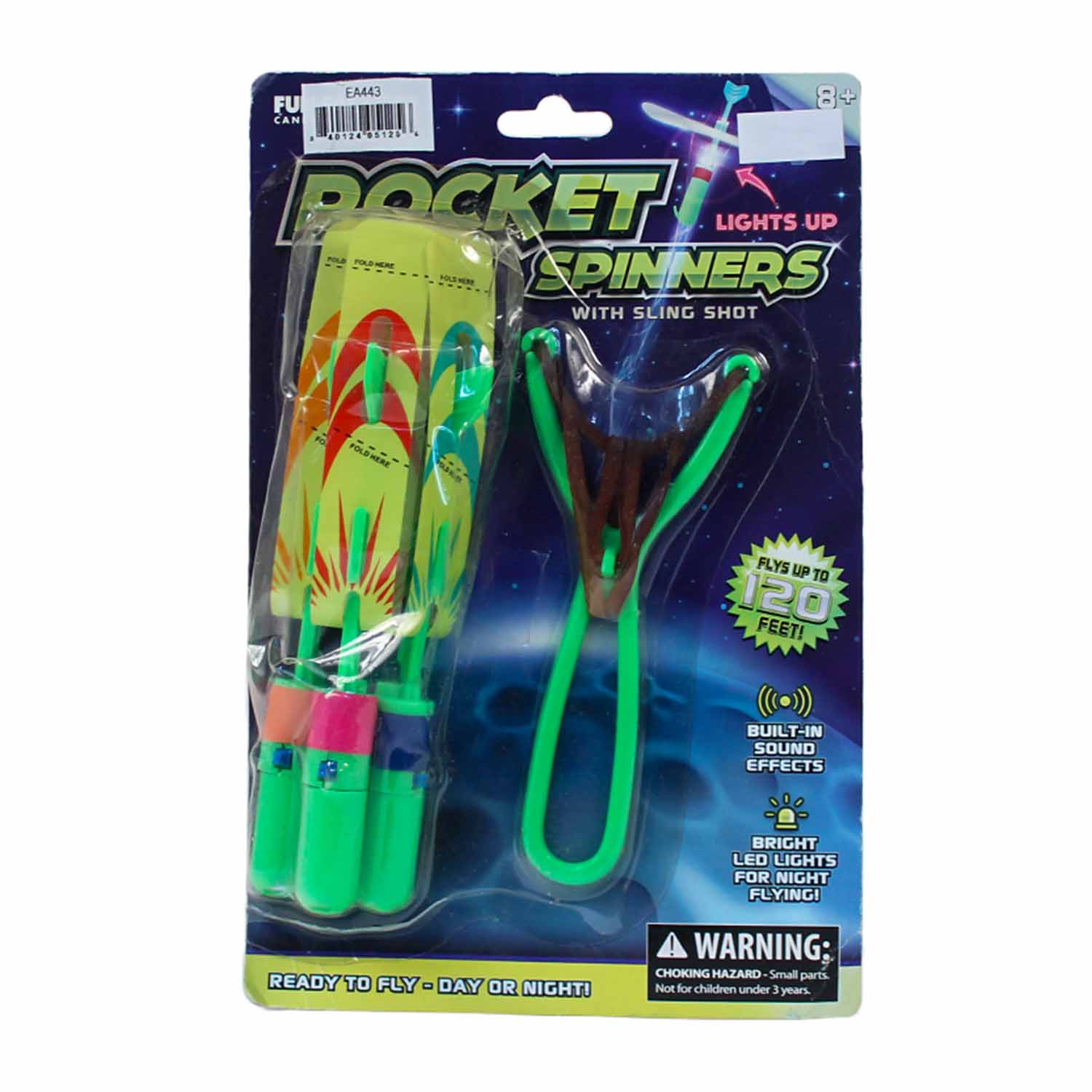 Light Up Rocket Spinners 6.5" (EACH)