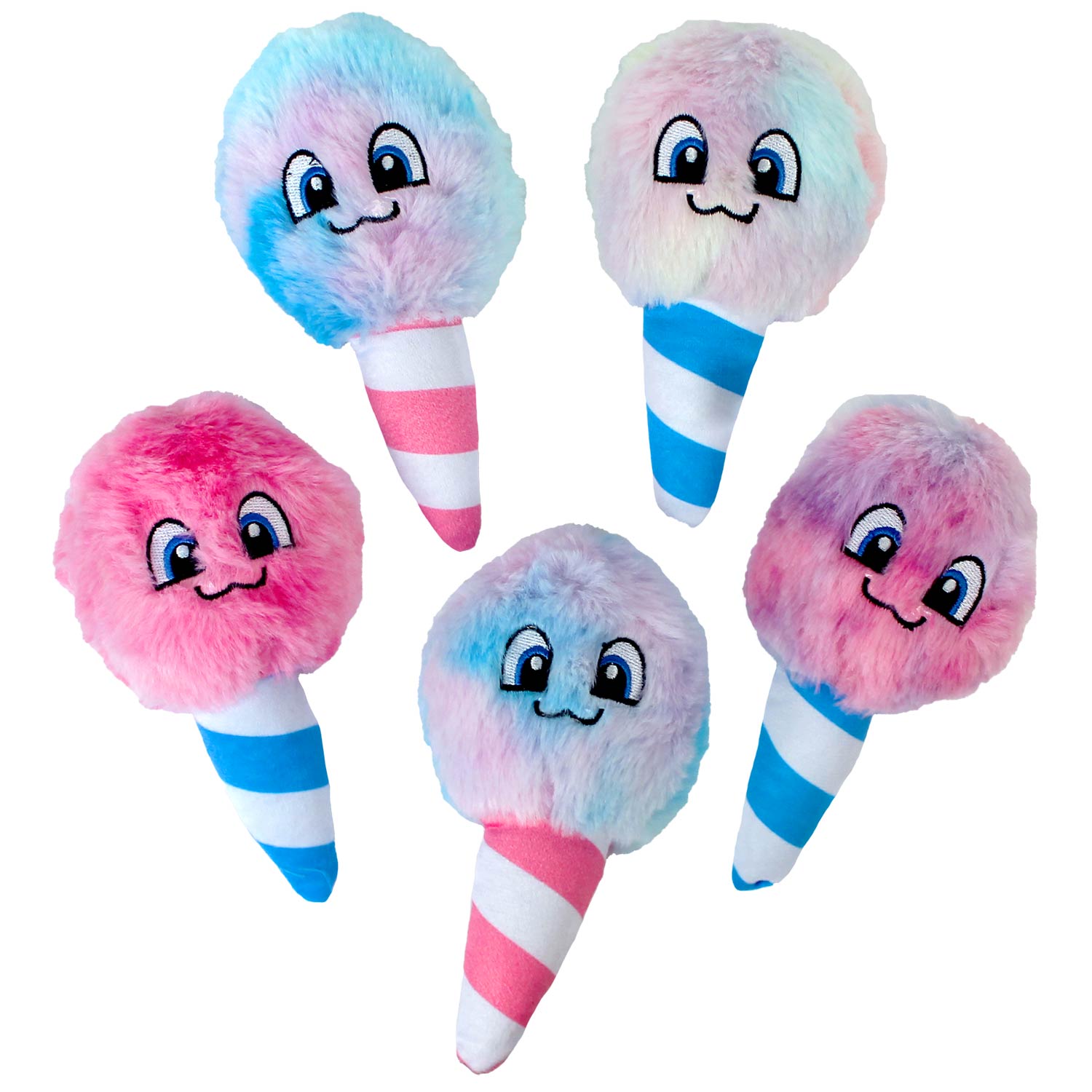 Plush Smiley Cotton Candy Assortment 6.5" (DZ)