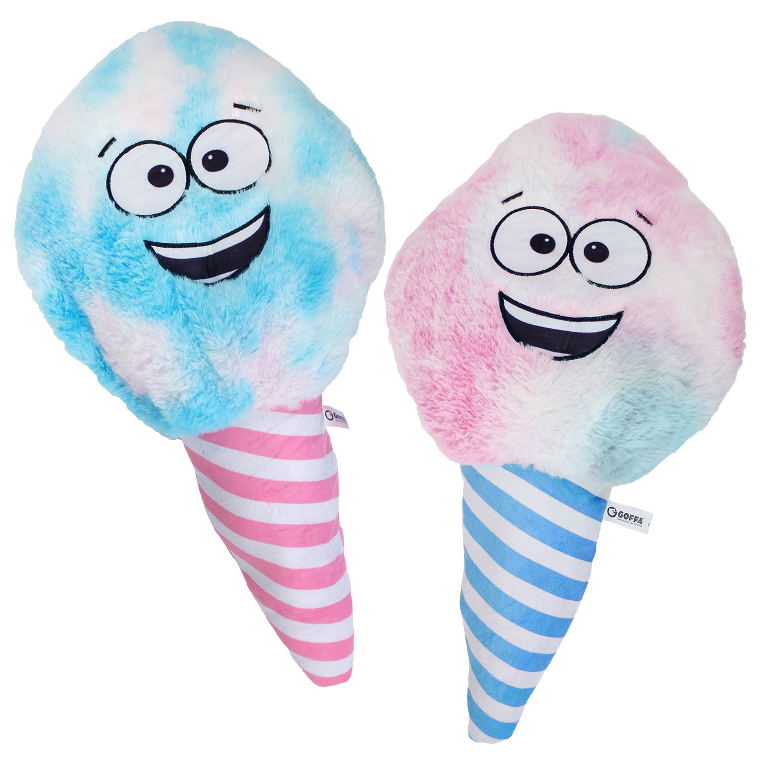 Plush Smiley Cotton Candy Assorted 24" (EACH)