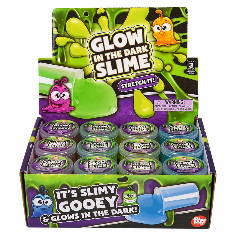 Glow In The Dark Slime Assortment 2.5" (DZ)