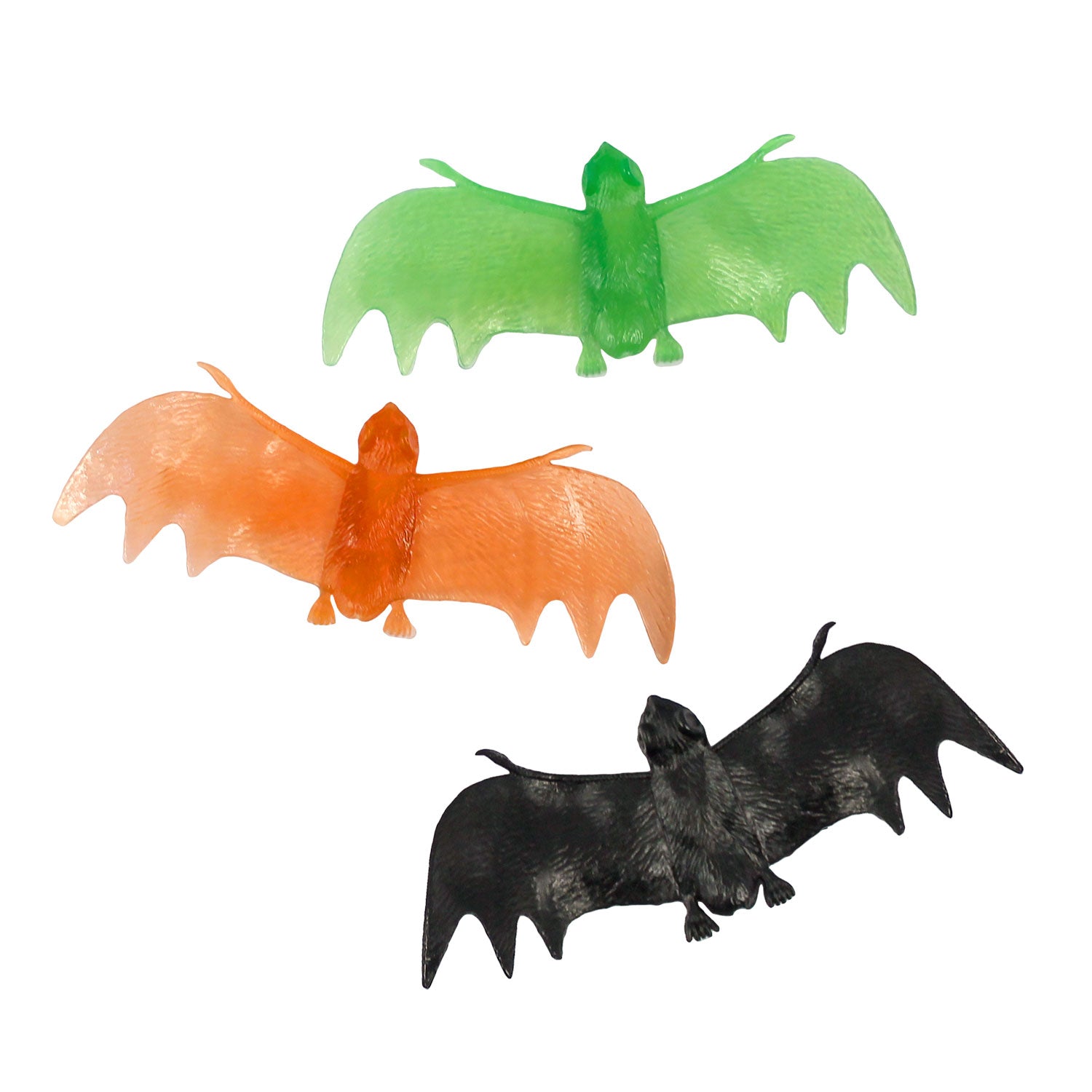 Halloween Vinyl Bat Assortment 4.5" (10 PACK)