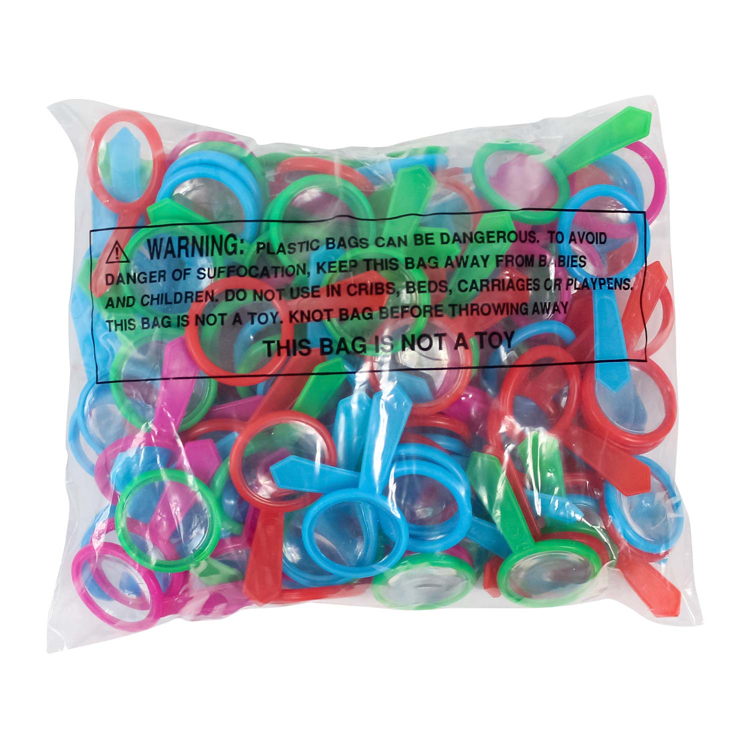 Mini Magnifying Glass Assortment 3" (144 PACK)
