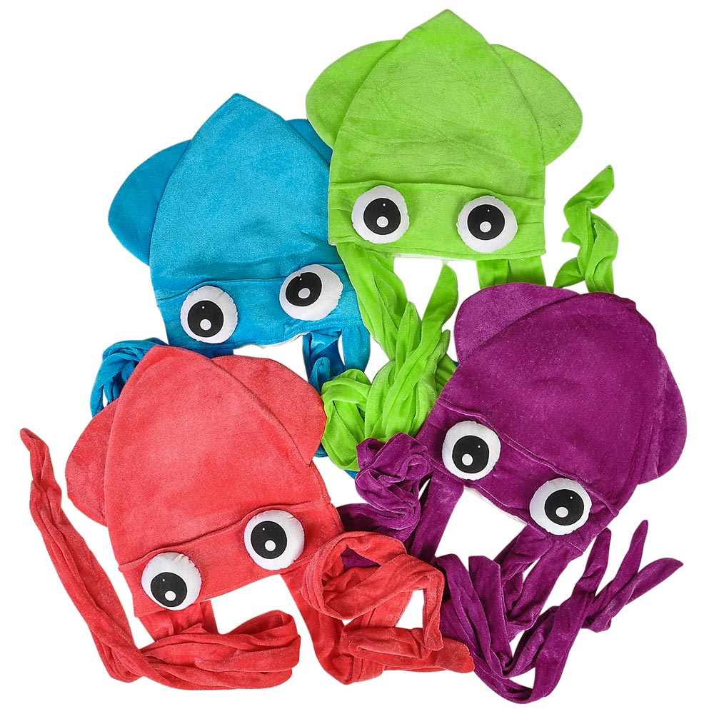 Giant Squid Hat Assorted (EACH)