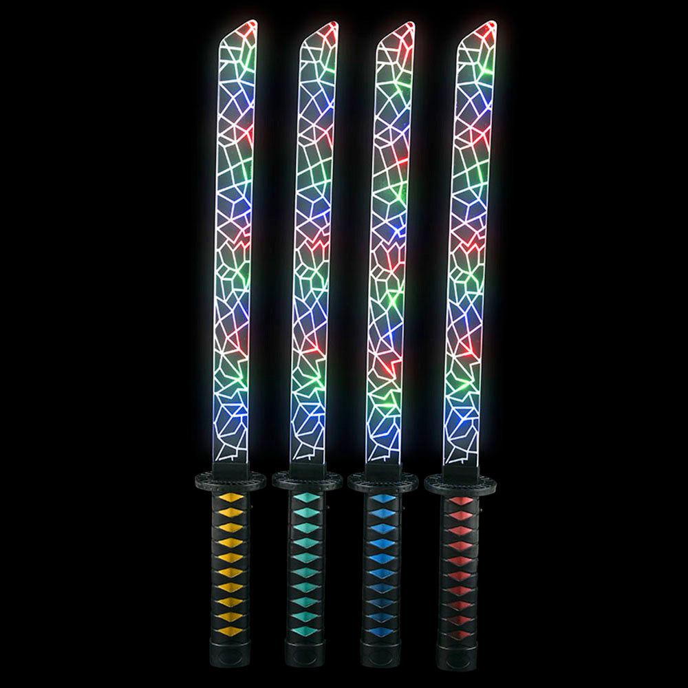 Light Up Katana Prism Sword Assorted 22.5" (EACH)