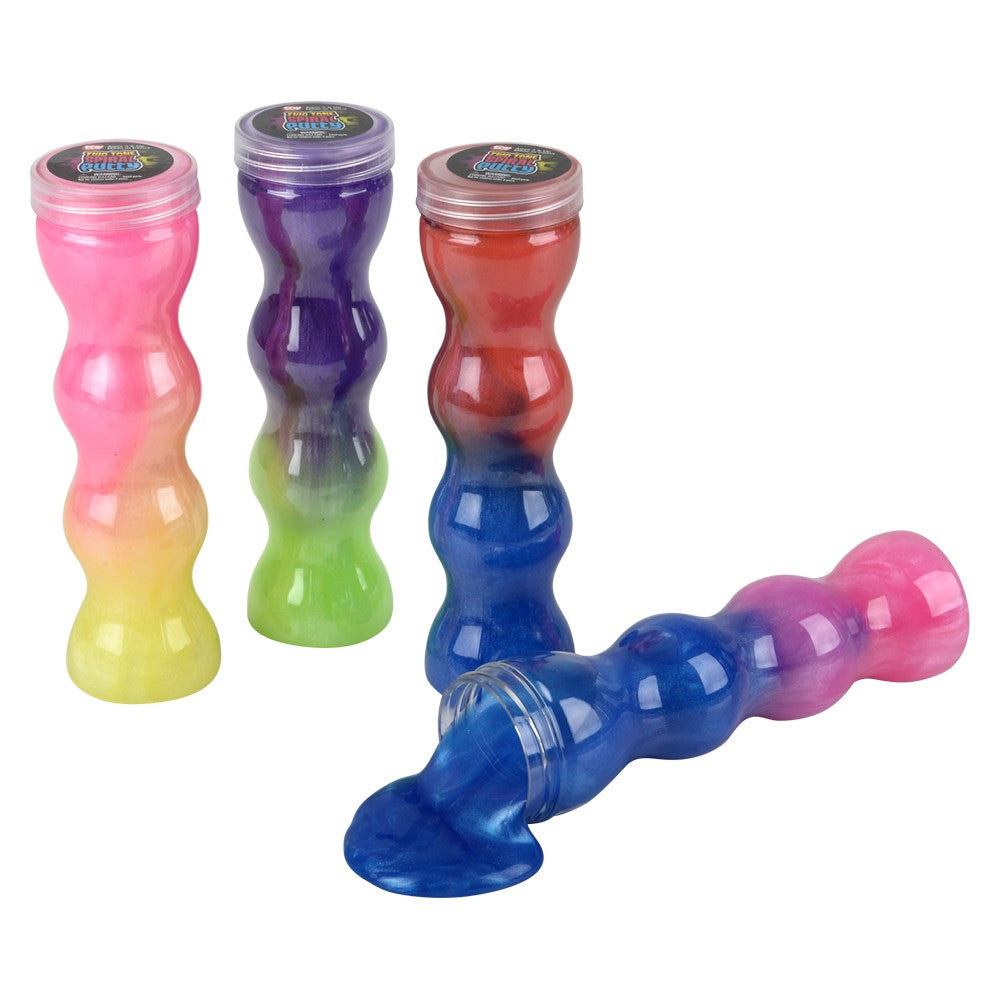 Spiral Bottle Two Tone Putty Assortment 6.25" (DZ)