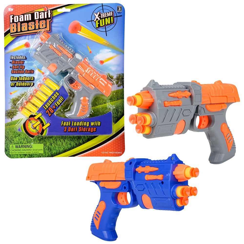 Foam Dart Blaster Assorted 8" (EACH)