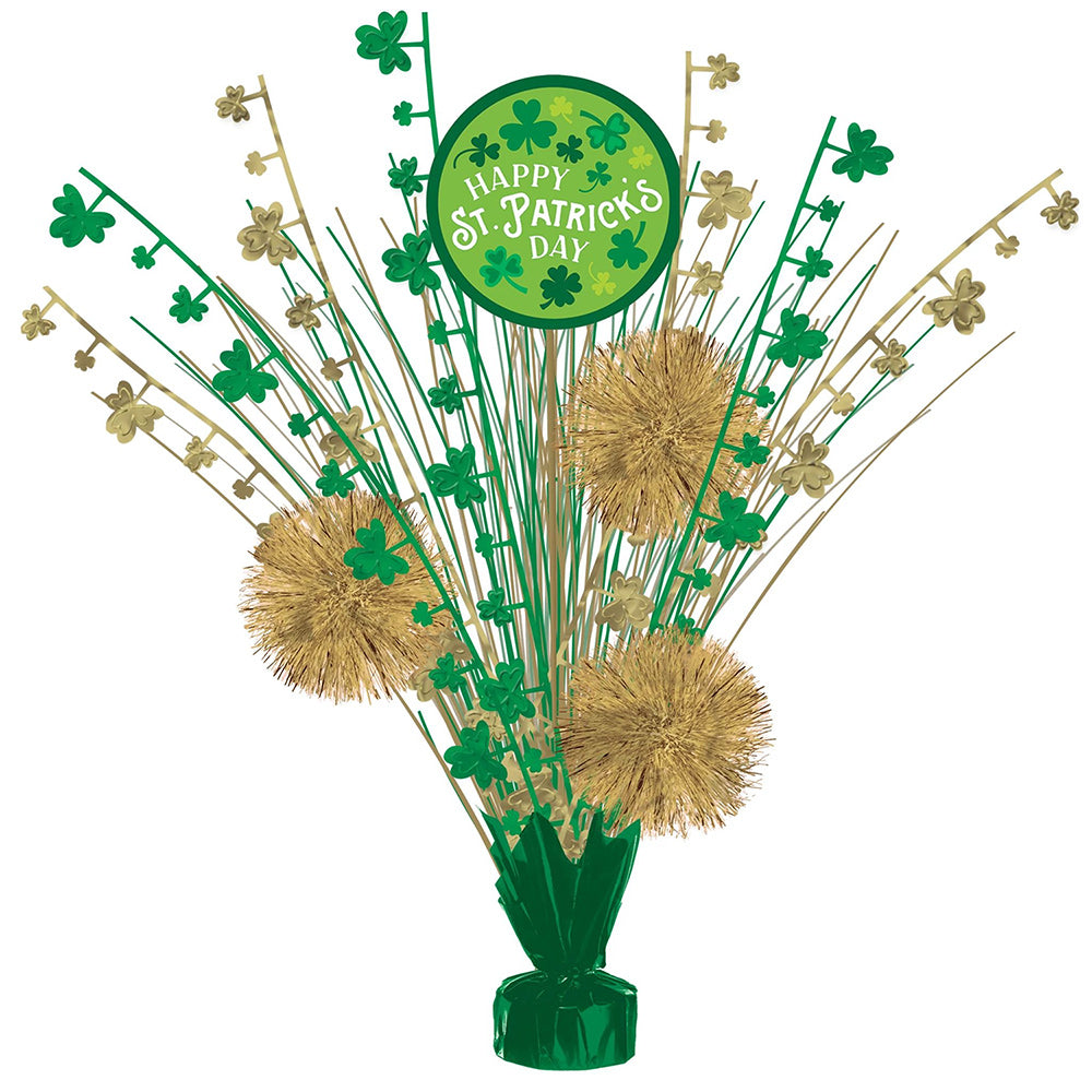 St. Patrick's Day Tinsel Burst Centerpiece 18" (EACH)
