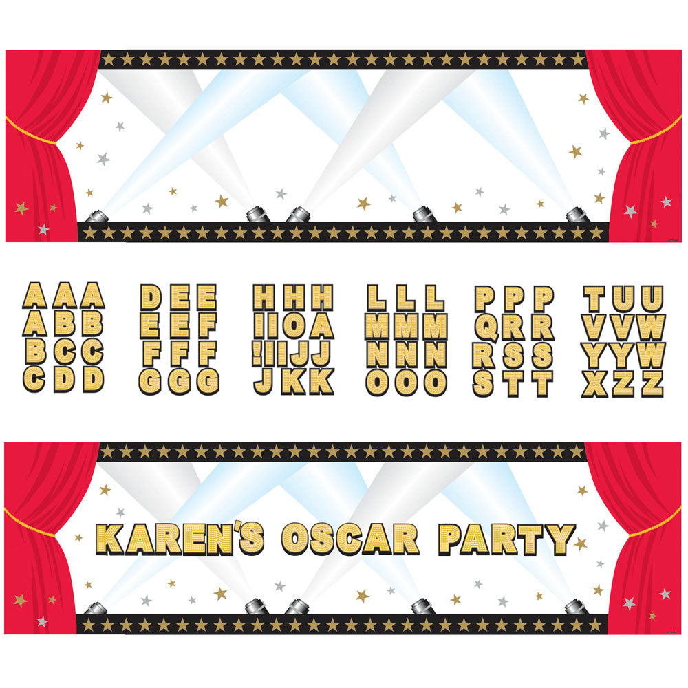 Personalized Hollywood Banner 65" (EACH)