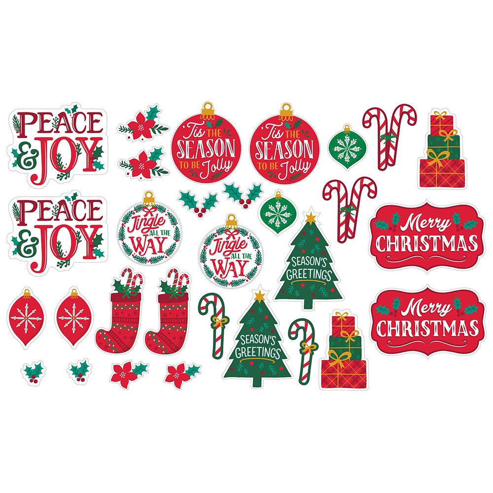 Holiday Cutout Decorations 30 Pack