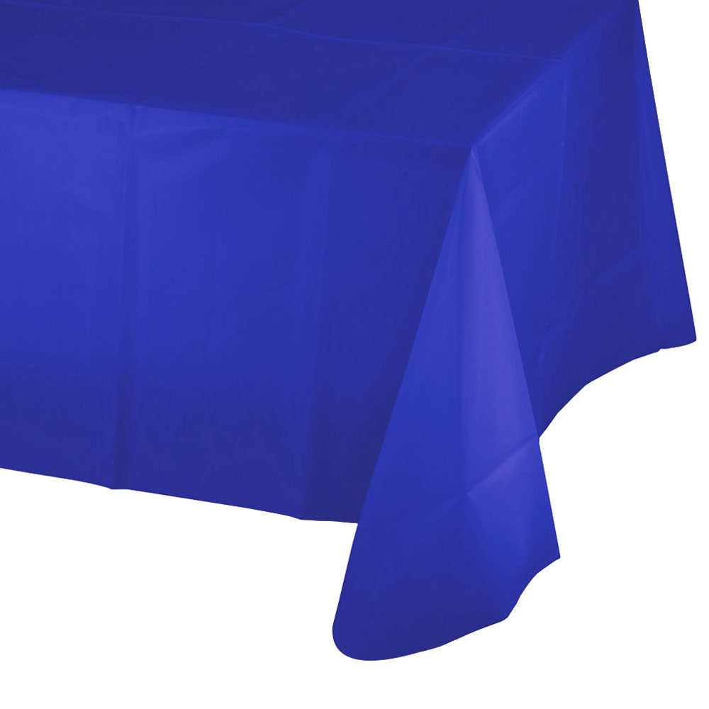 Plastic Table Cover - Bright Blue 54" x 108" (EACH)