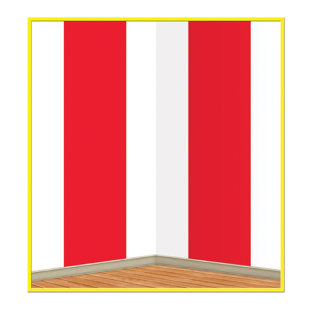 Backdrop - Red & White Stripes 4' x 30' (EACH)