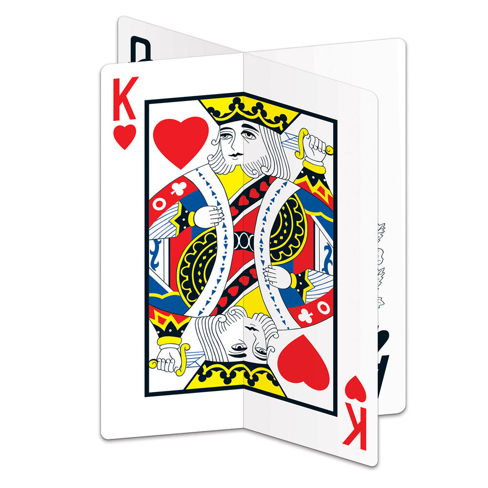 Casino Playing Card Centerpiece 12" (EACH)