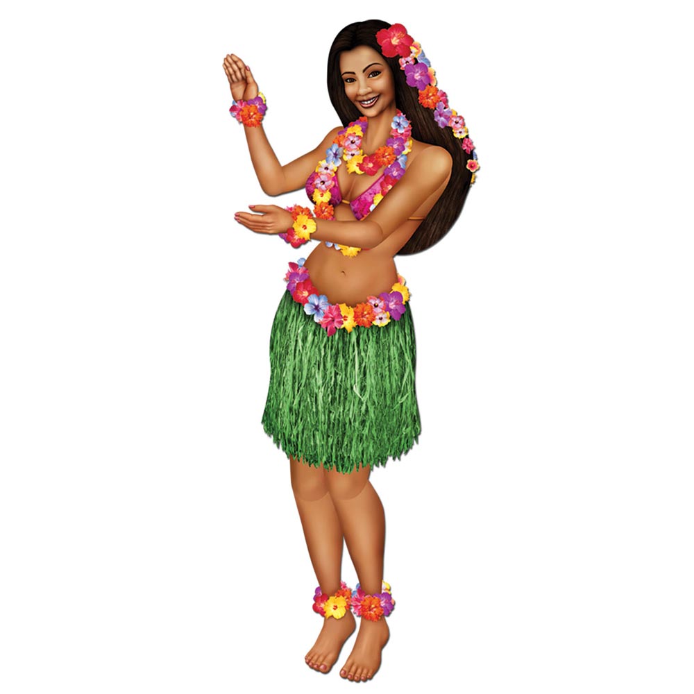 Jointed Hula Girl Cutout 3' 2" (EACH)