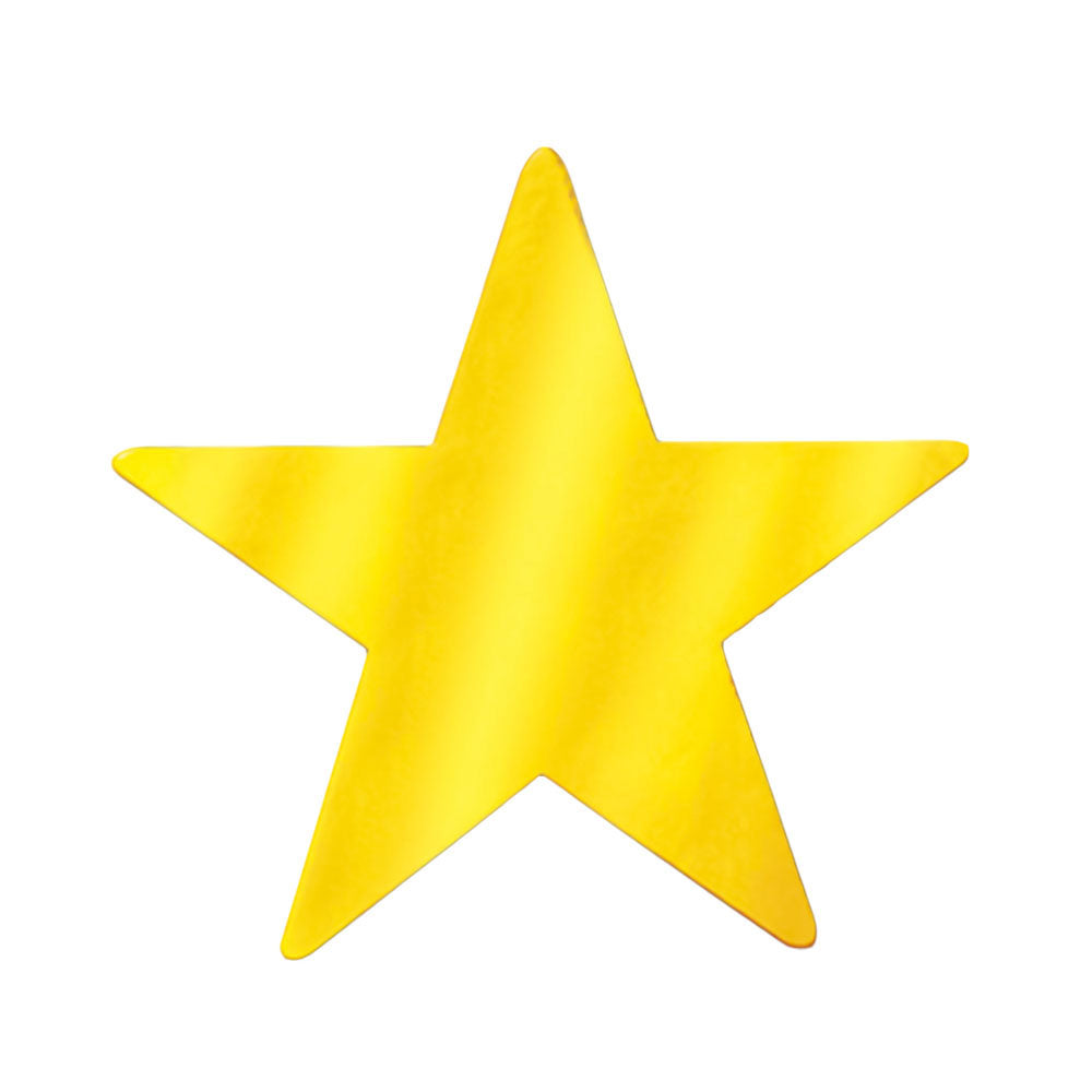 Foil Star Cutout - Gold 9" (EACH)