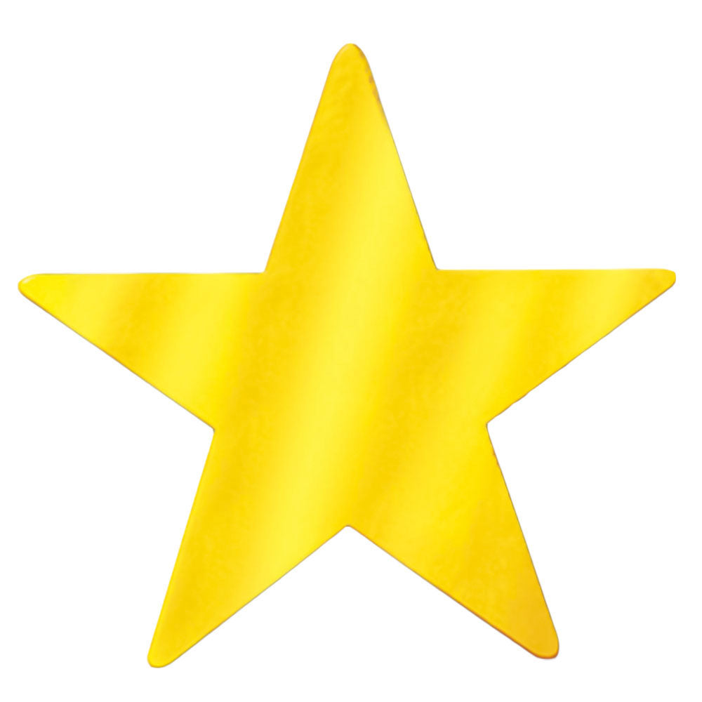 Foil Star Cutout - Gold 15" (EACH)