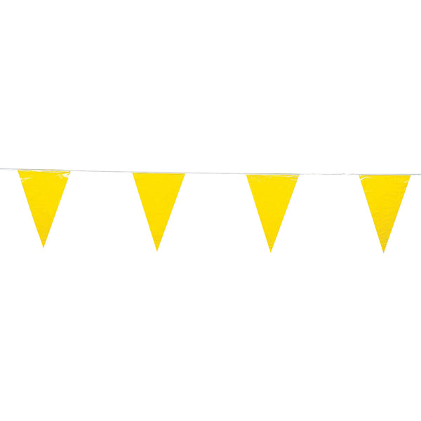 Yellow Triangle Banner Clipart