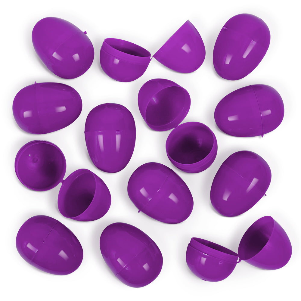 Empty Plastic Easter Eggs - Purple 2-1/3" (100 PACK)