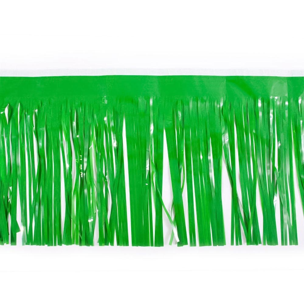 Float Drape - Vinyl Fringed 15" x 10' Green (EACH)