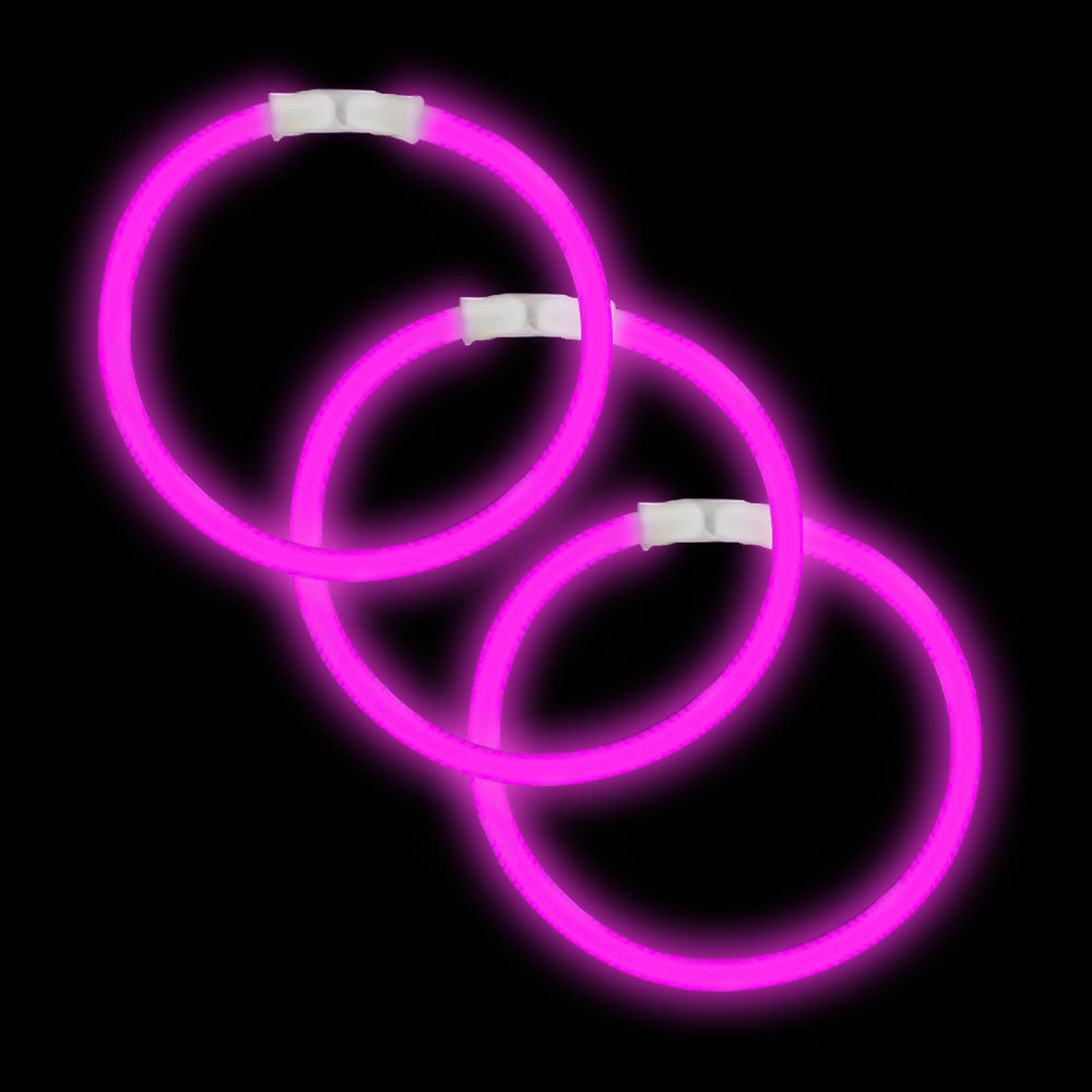 Glow Bracelets - Pink 8" (50 PACK)