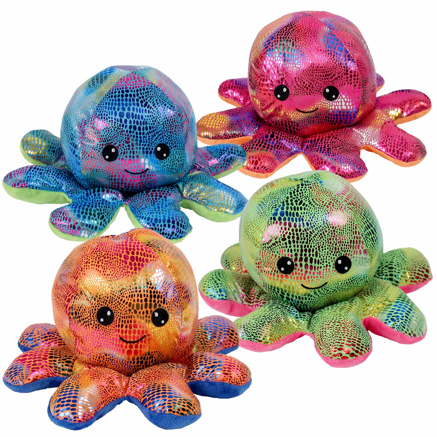Plush Shiny Octopus Assorted 5.5" (EACH)
