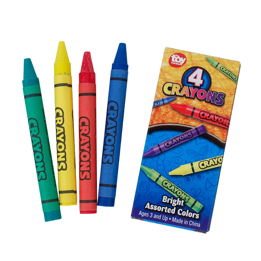 Crayons 2.75" 4 Count (144 PACK)