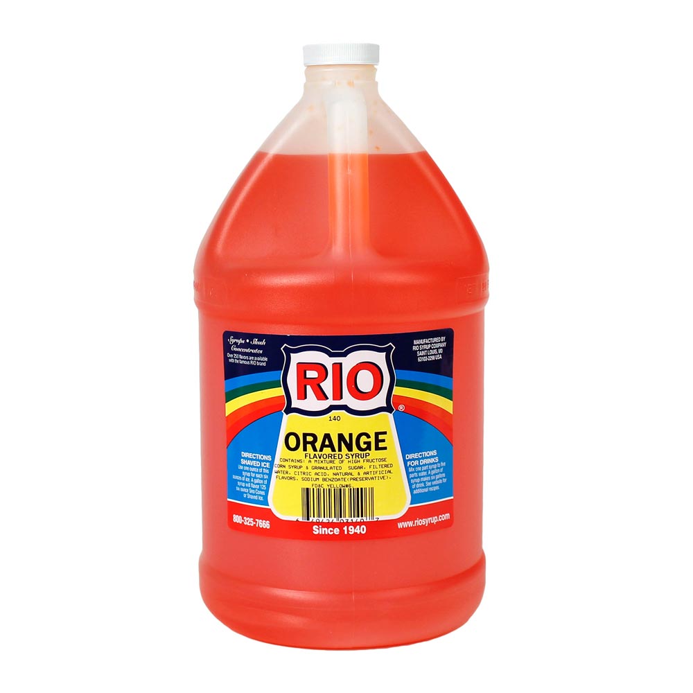 RIO® Orange Snow Cone Syrup (Gallon)