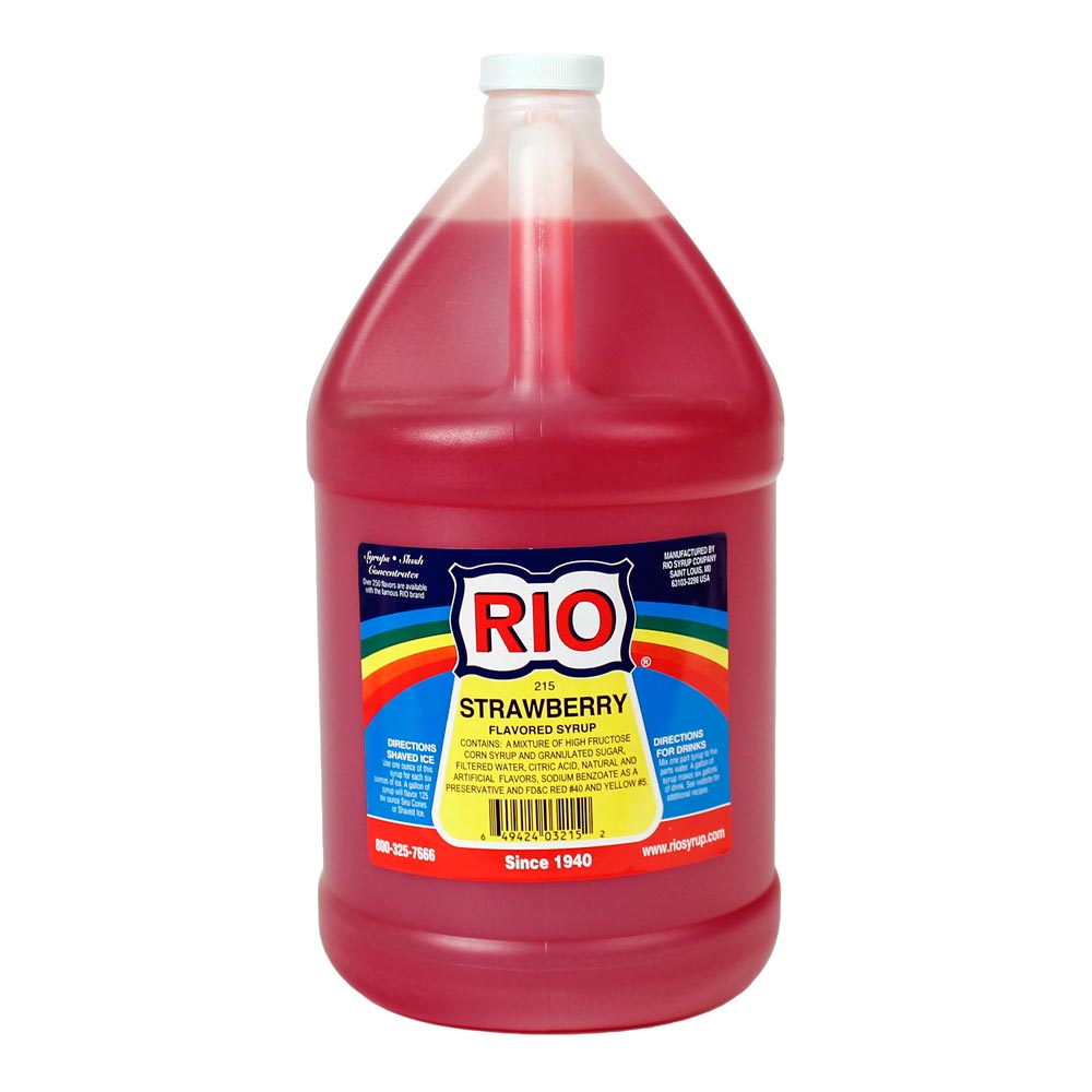 RIO® Strawberry Snow Cone Syrup (Gallon)