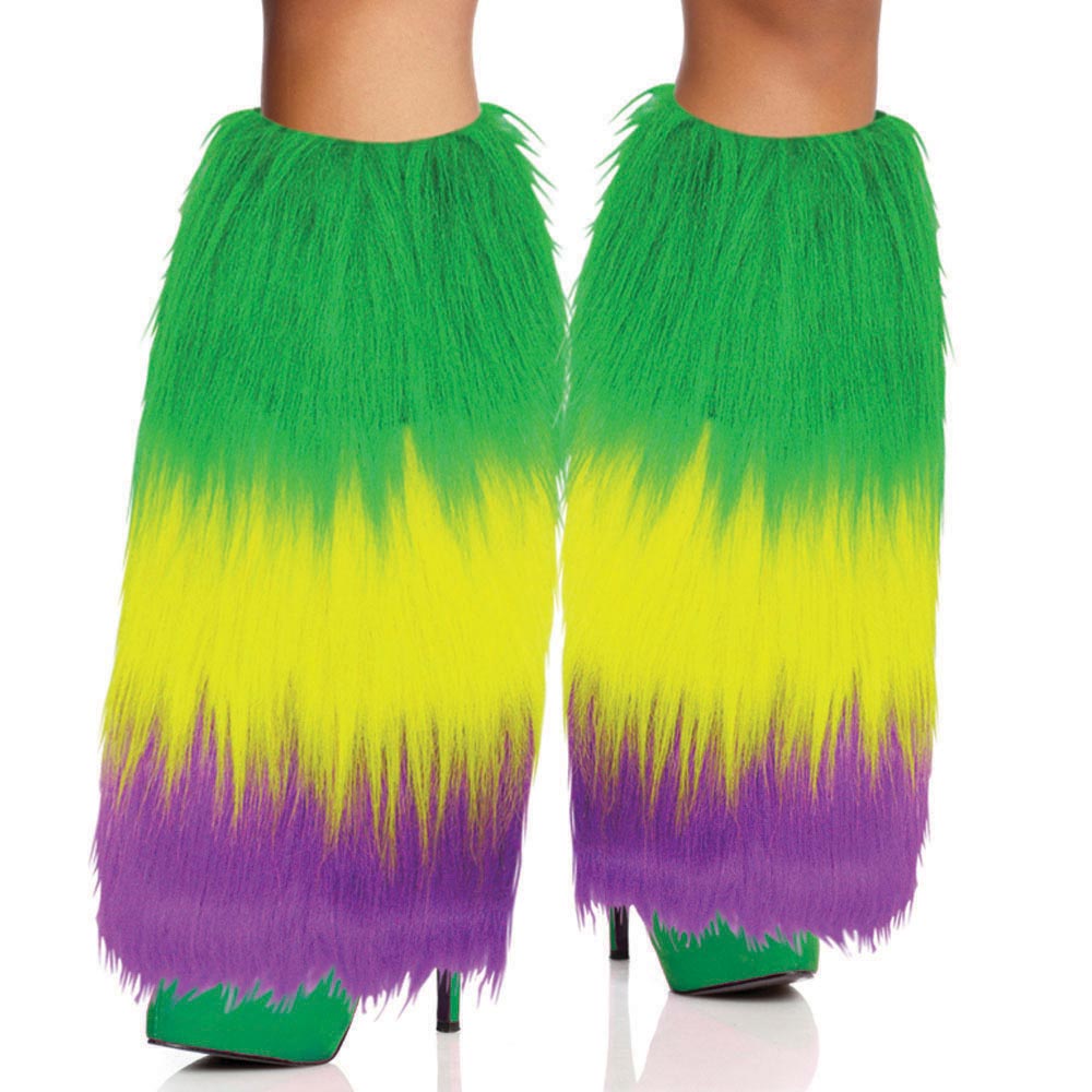 Furry Mardi Gras Leg Warmers (EACH)