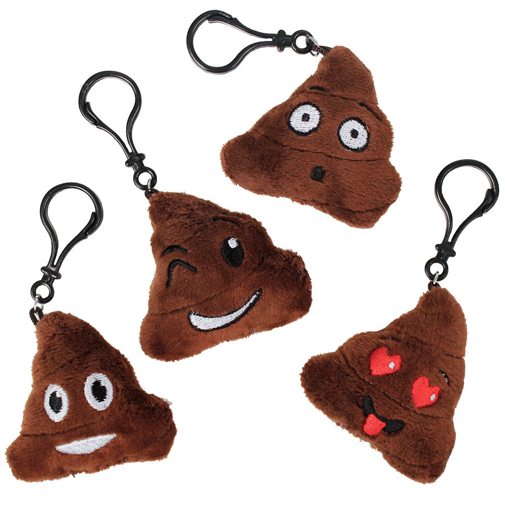 Poop Emoji Keychain Assortment 2.75" (DZ)
