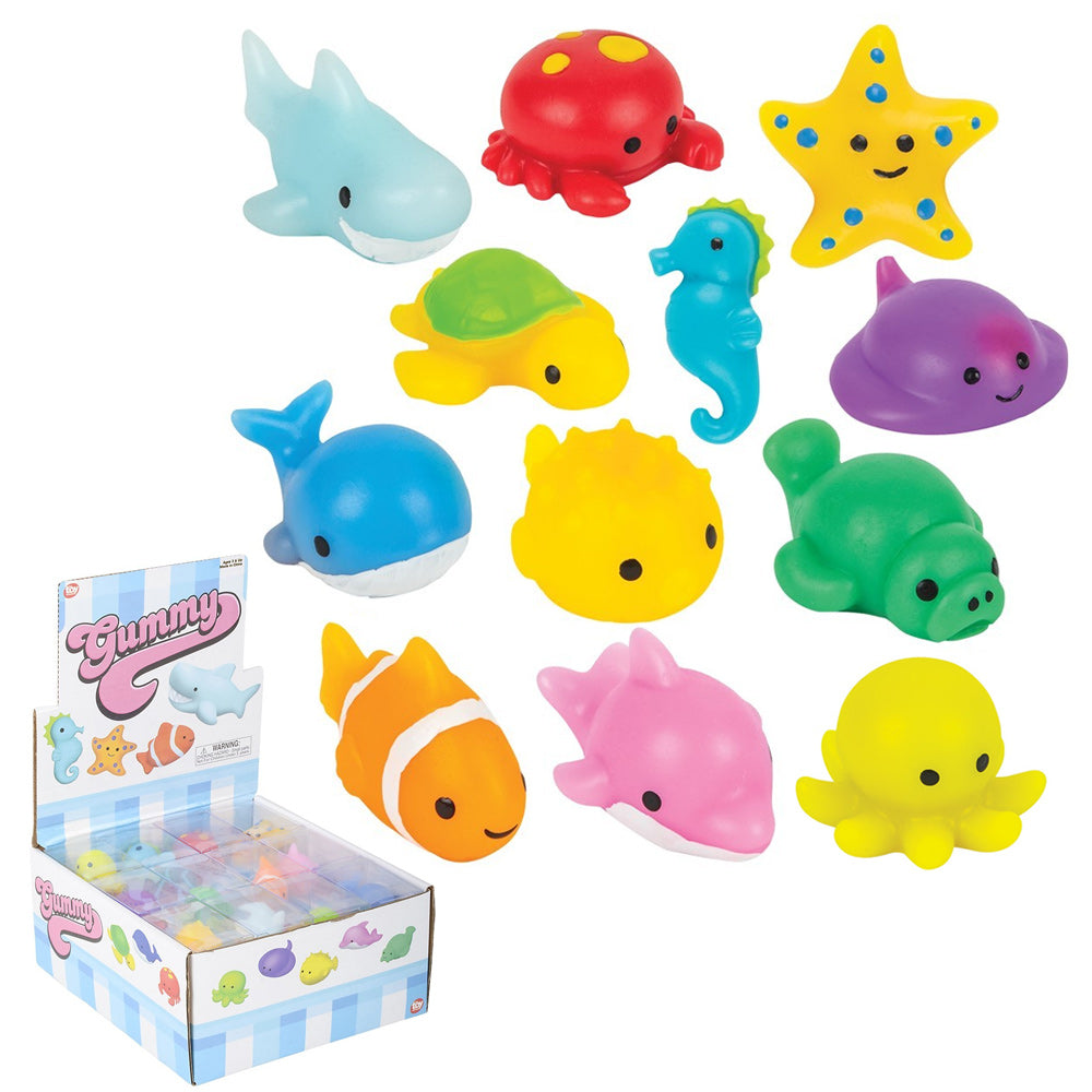 Gummy Sea Life Animal Assortment 1.5" (24 PACK)