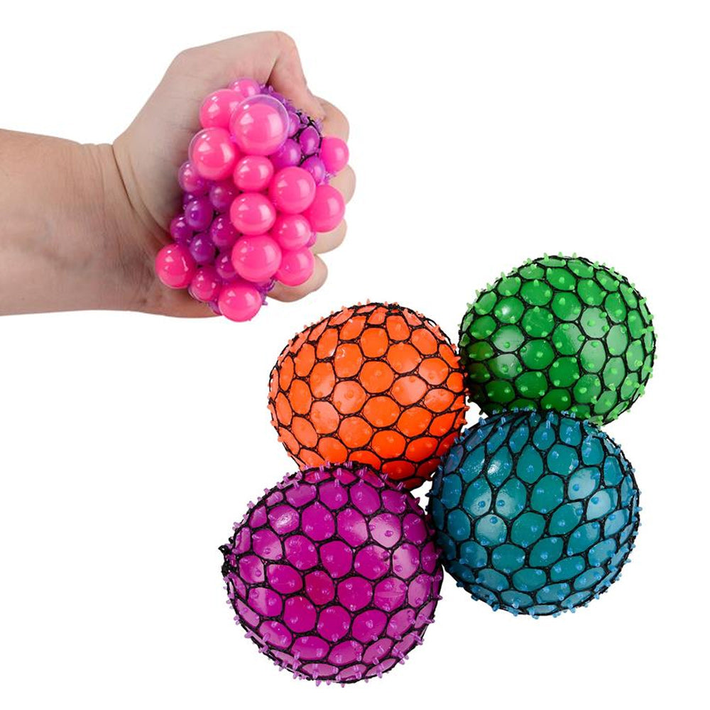Neon Mesh Squeeze Ball Assortment 3" (DZ)
