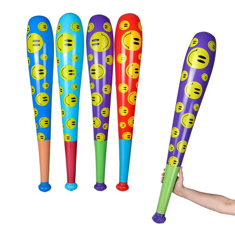 Inflate Smiley Face Baseball Bat Assortment 42" (DZ)