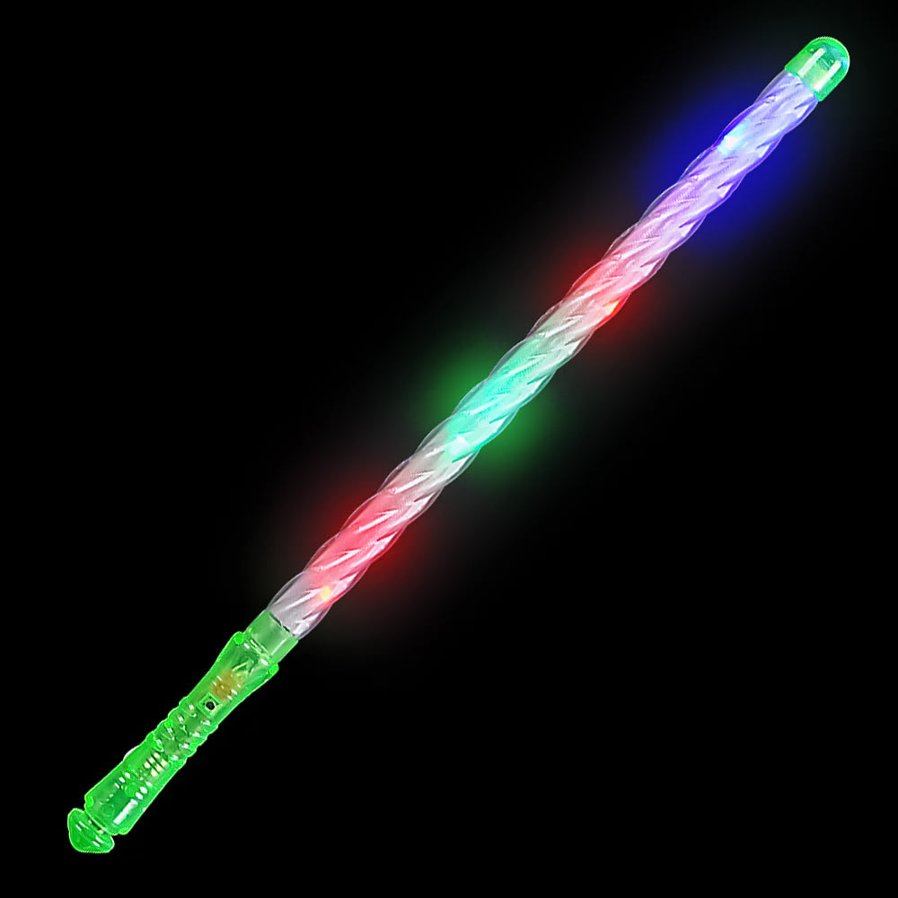 Light Up Flashing Spiral Wand Assortment 18.5" (DZ)