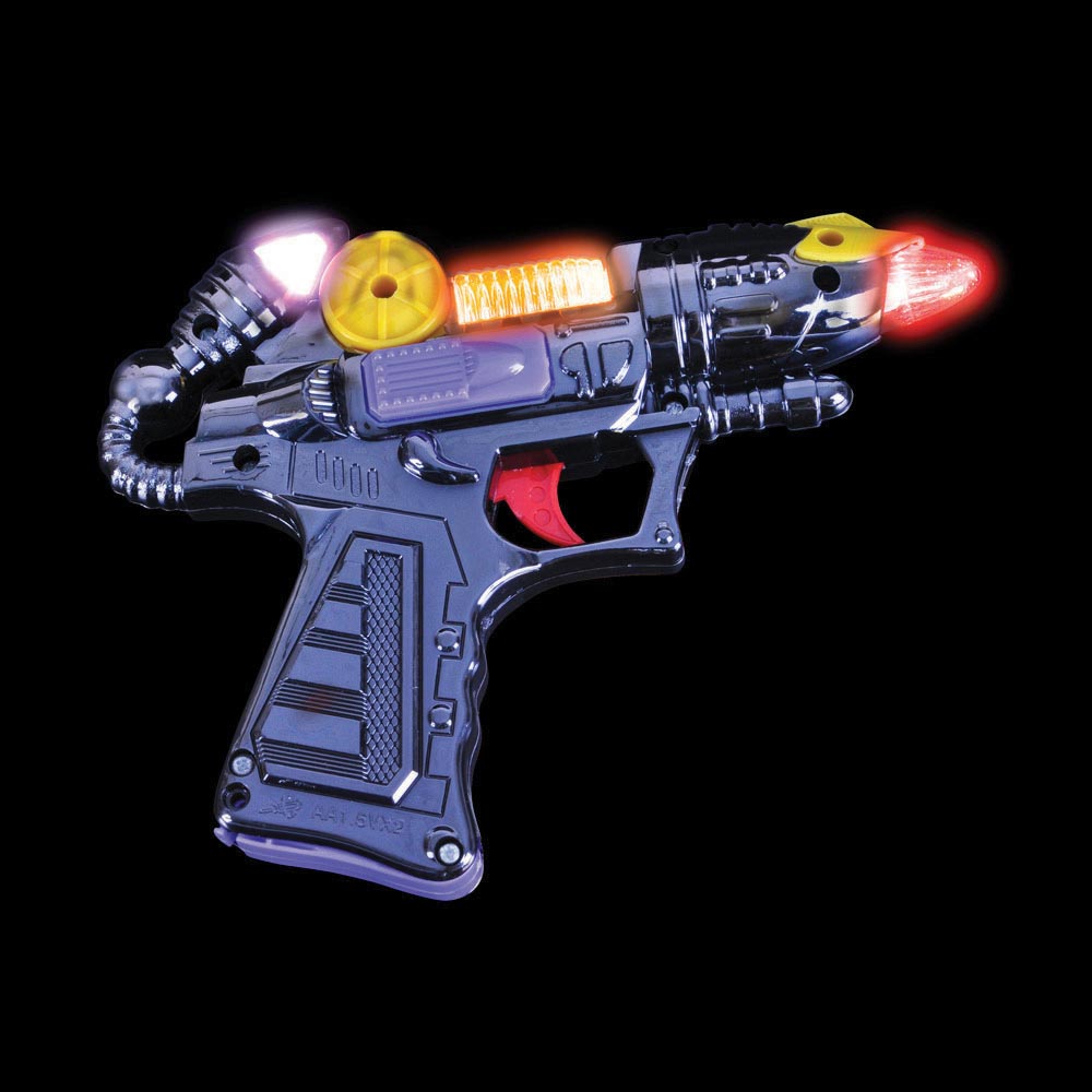 Light Up Blaster Guns 7" (6 PACK)