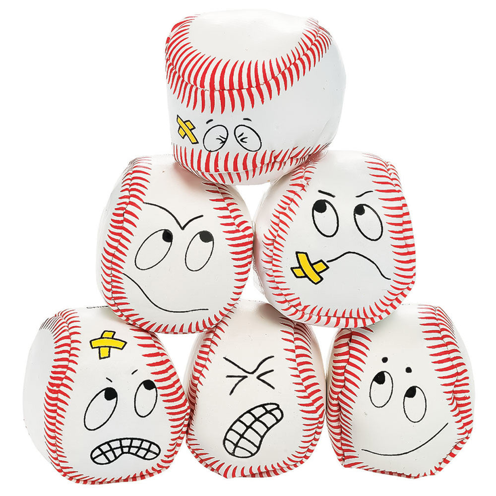 Kickballs - Baseball With Face Assortment 2" (DZ)