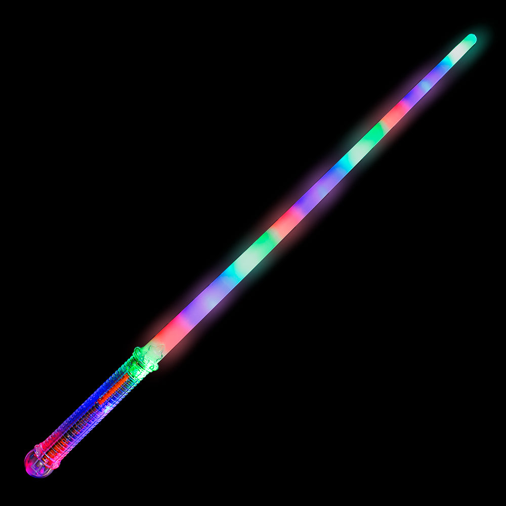 Light Up Saber - Clear Handle 28" (EACH)