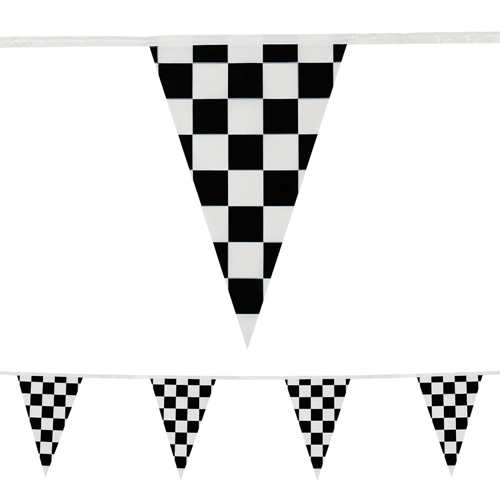 Heavy Duty Pennant String - Checkered 105' (EACH)