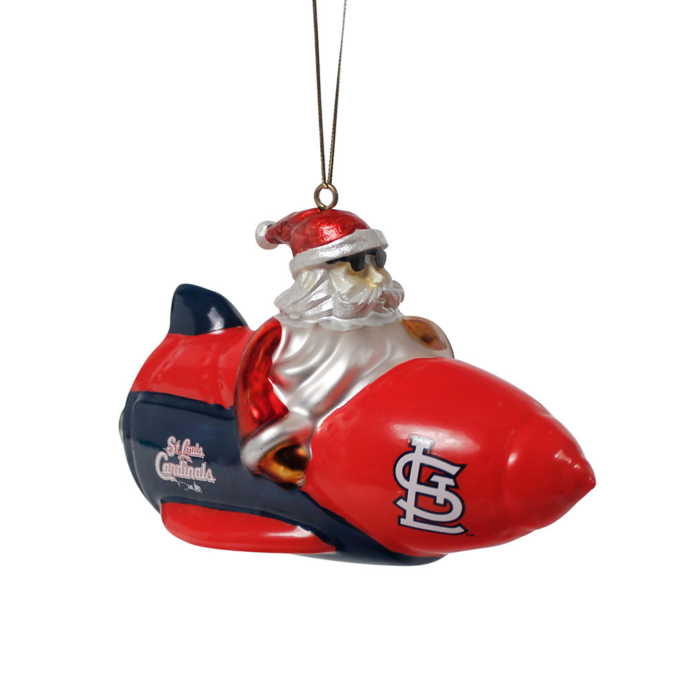 St. Louis Cardinals Ornament - Rocket Santa (EACH)